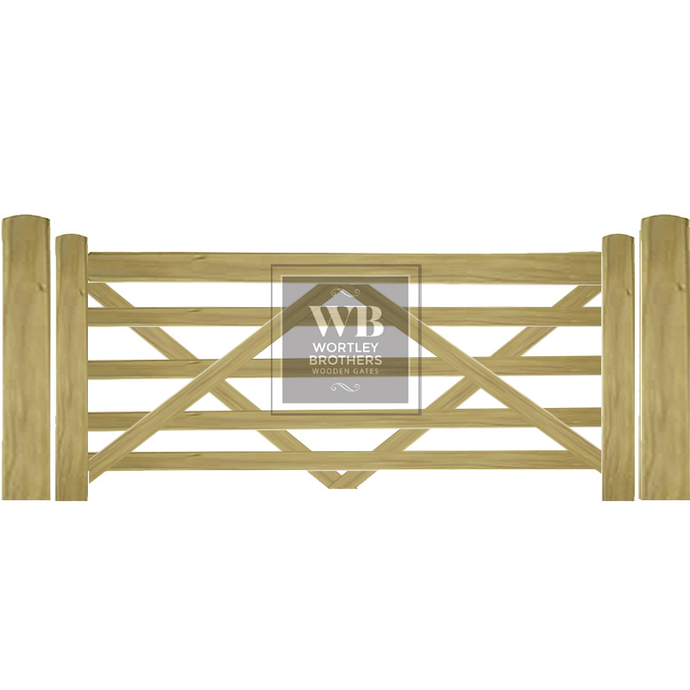 FOUR Bar Straight Single Wooden Gate (Superfast 2-3 day Dispatch On ...